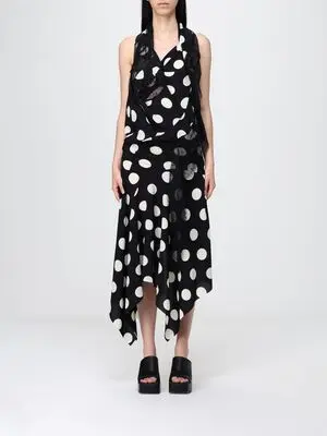 Junya Watanabe Polka Dot Lace Midi Dress