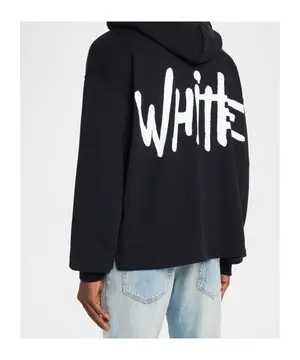 Off-White Graffiti Logo Cotton Hoodie