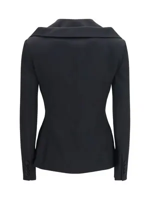 Alexander McQueen Off-shoulder Blazer - Black