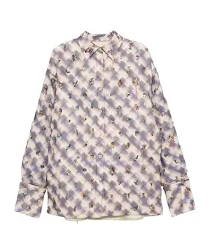 Dries Van Noten Embellished Long Sleeve Shirt