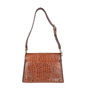 Dries Van Noten Embossed Shoulder Bag