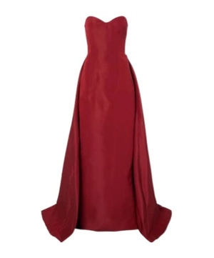 Monique Lhuillier Silk Faille Gown