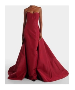 Monique Lhuillier Silk Faille Gown