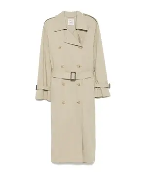 TOTEME Double Breasted Belted Trench Coat - No
