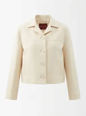 Gucci Gg Crepe Jacquard Jacket