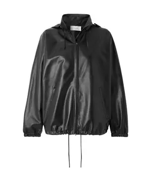 THE ROW Long Sleeve Leather Jacket