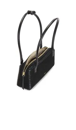 SANCIA Kotli Bag Suede With Intrecciato Leather Trim