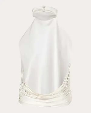 FRANCESCA MIRANDA Rita Silk Halter Top