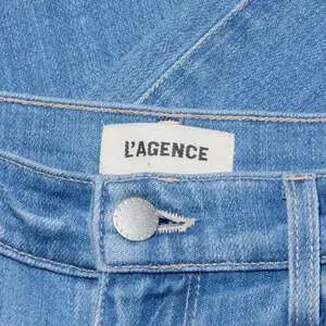 L'Agence Sada Cropped Slim-leg Jean In Light Wash