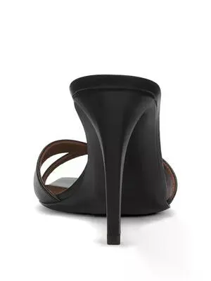 GIUSEPPE ZANOTTI Brivido Criss-crossing Leather Mules - Black