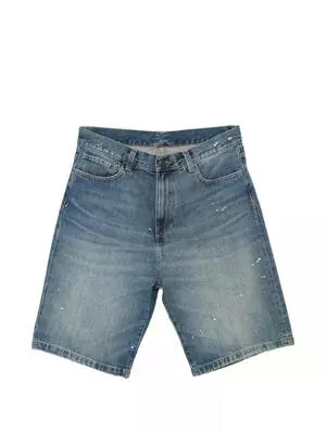 Carhartt Work In Progress Landon Paint-splatter Shorts - Blue