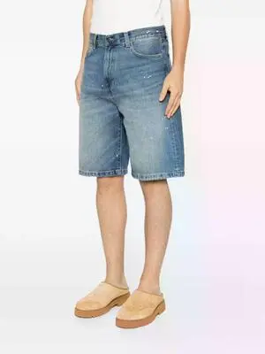 Carhartt Work In Progress Landon Paint-splatter Shorts - Blue