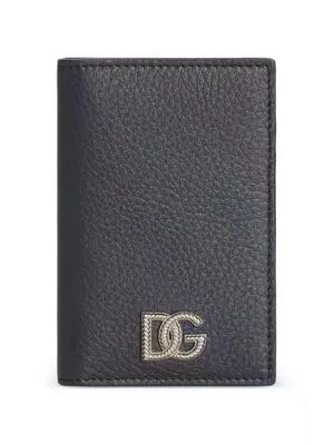 Dolce & Gabbana Card Holder In Calfskin With Logo - Blue