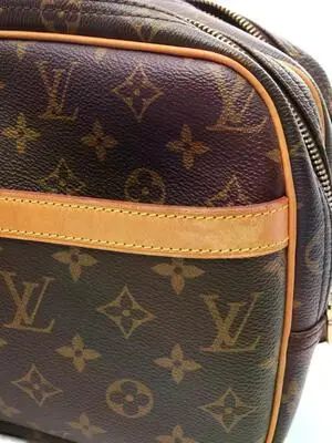 LOUIS VUITTON Monogram Reporter Pm Shoulder Bag - Brown