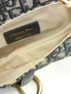 Dior Mini Saddle Oblique Shoulder Bag - Neutrals