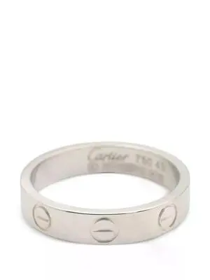 Cartier Love Engraved Ring - Silver