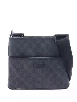 Gucci Gg Supreme Shoulder Bag - Grey