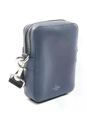 Valentino Garavani 2010 Leather Messenger Bag - Blue