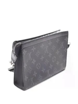 LOUIS VUITTON Gaston Monogram Eclipse Shoulder Bag - Black
