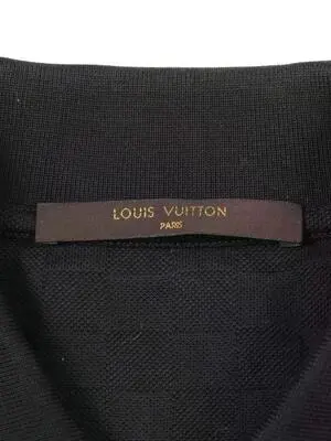 LOUIS VUITTON 2010s Damier Embroidered Polo Shirt