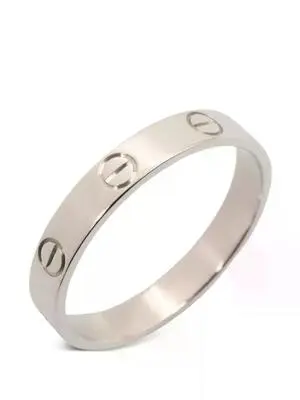 Cartier 18k White Gold Love Ring - Silver