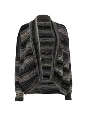 Zadig&Voltaire Tanya Striped Crochet Knit Cardigan