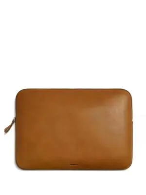 Shinola Leather Laptop Bag - Neutrals