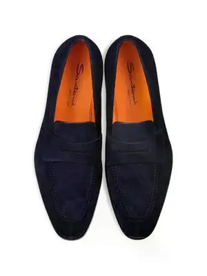 Santoni Penny Suede Loafers
