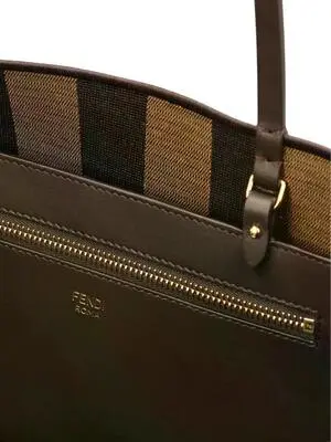 Fendi Medium Ff Jacquard Tote Bag