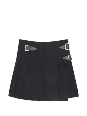 VIVIENNE WESTWOOD Pleated Mini Skirt With Buckle Fastening