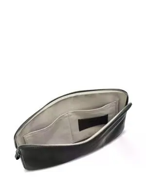 Shinola Debossed Logo Leather Laptop Bag