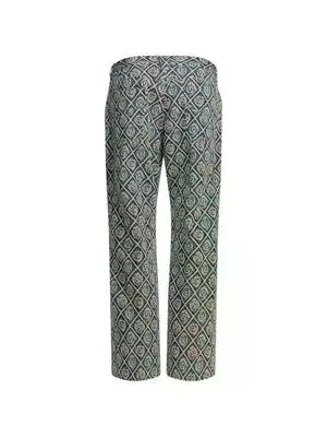 Needles Geometric Pattern Wide-leg Trousers