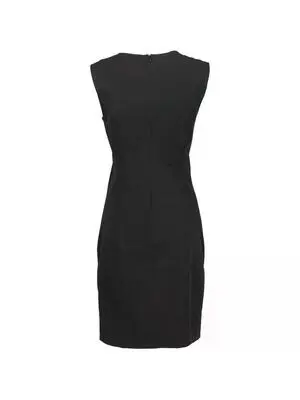 Moschino Embroidered Sleeveless Dress With Swarovski Crystal Embellishment