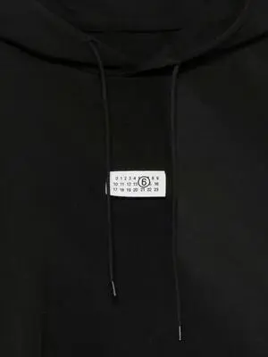 MAISON MARGIELA Logo-patch Hoodie - Black