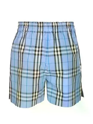 Burberry Check Print Drawstring Shorts