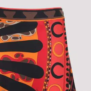 Emilio Pucci Asymmetric Draped Skirt - Red