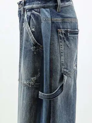 Dolce & Gabbana Wide Leg Denim Bermuda Shorts
