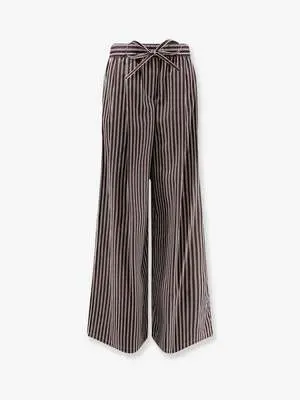 Dolce & Gabbana Striped Poplin Trousers - Multicolor