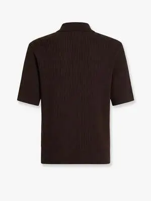 Dolce & Gabbana Ribbed Cotton Polo Shirt