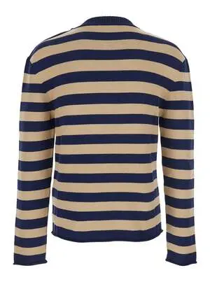Balmain Wool Striped Crewneck Sweater - Multicolor