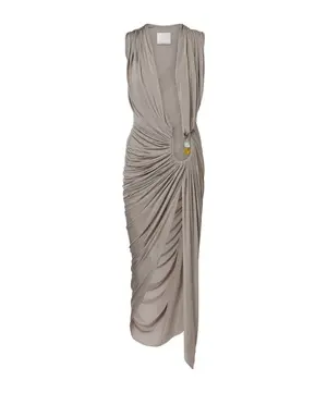 Christopher Esber Draped Knit Dress With Embellishments