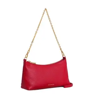 COCCINELLE Chain Strap Shoulder Bag - Scarlet