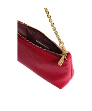 COCCINELLE Chain Strap Shoulder Bag - Scarlet