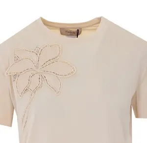TWINSET Embroidered Floral T-shirt