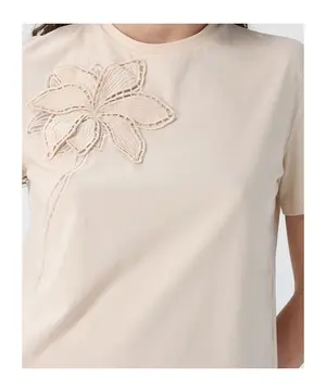 TWINSET Embroidered Floral T-shirt