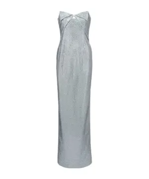 Roland Mouret Origami Diamanté Corset Gown - Gray