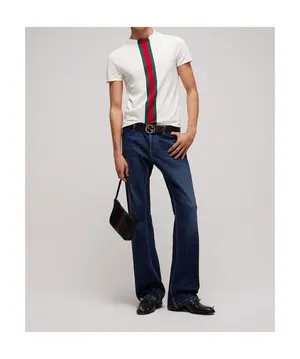 Gucci Stripe Detailed Crewneck T-shirt