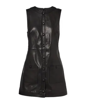 FRAME Leather Shirt Dress