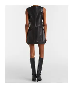 FRAME Leather Shirt Dress