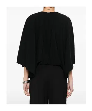 TWINSET Short Sleeve Gathered Cover-up